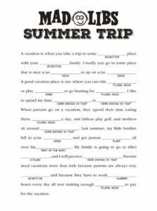 Rap Mad Libs Printable 2025 - Printablemadlibs.com