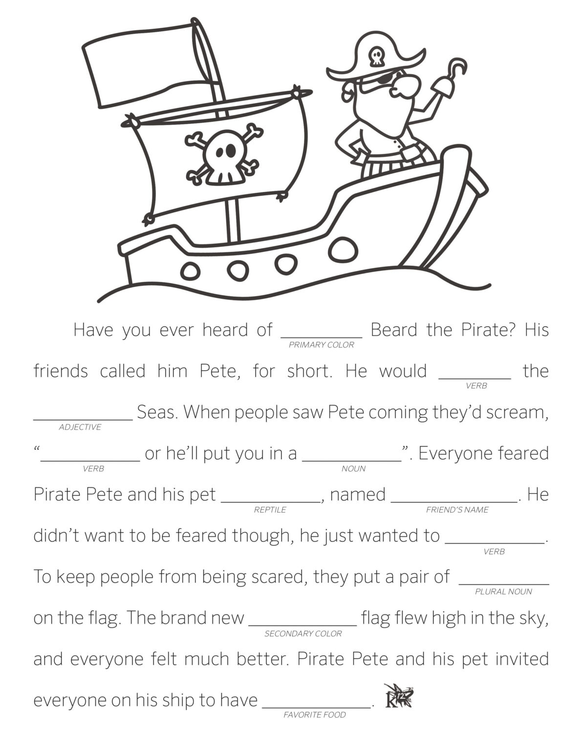 Make Your Own Mad Libs For Kids 2025 - Printablemadlibs.com